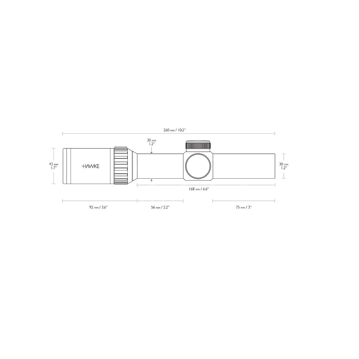 Vantage 30 WA IR Riflescope 1-4x24, 30mm, IR (L4A Dot)