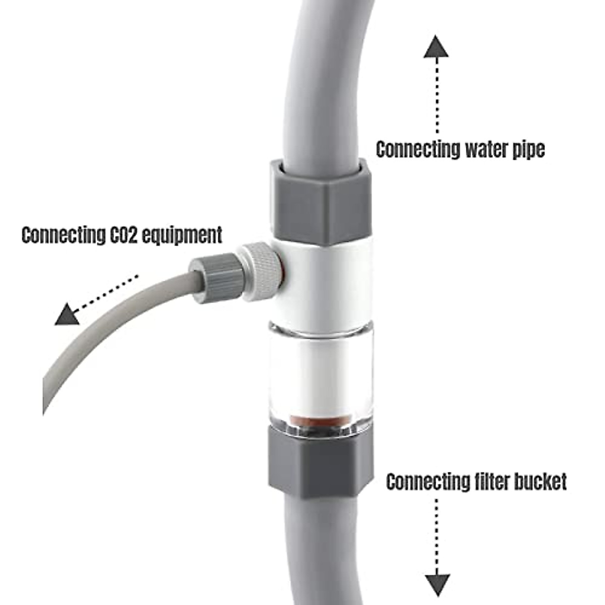 Terizger CO2 Diffuser,Carbon Dioxide Atomiser Bubble Counter Aquarium Inline CO2 Atomizer for Planted Aquarium,Aquarium Diffuser(16/22 mm)