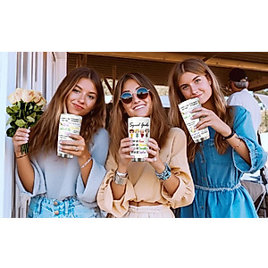 34HD Valentine Friend Gifts, Golden Movie Tumblers with Lid 20 oz Stainless Steel, Best Friend Travel Cup Mug, Friend Decor, Birthday Gifts for Bestie Women Girls