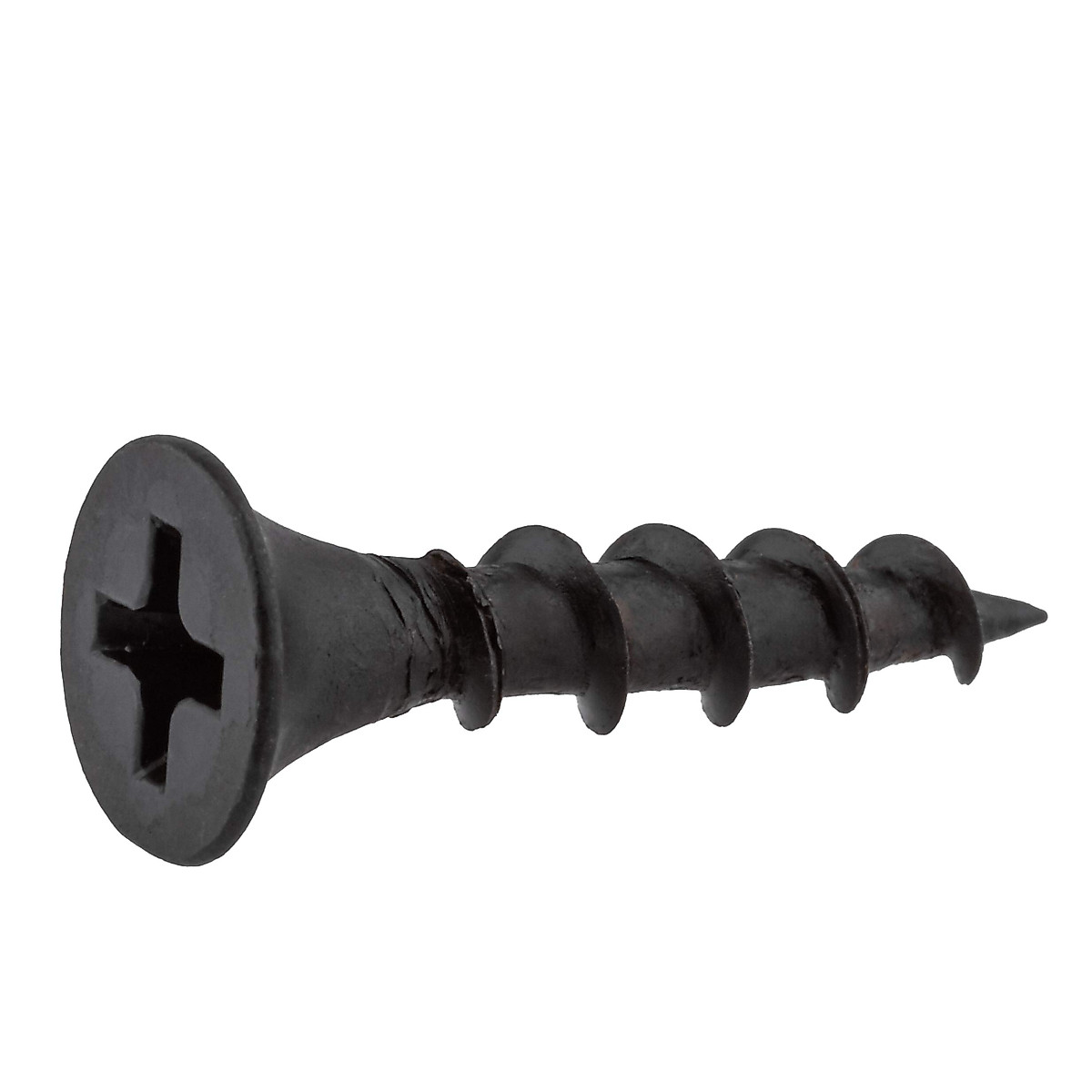 #8 x 3/4" Flat Black Coarse Thread Phillips Drive Wood Screws | Pack of 25 | Self Tapping Screws for Wood Antique or Modern Furniture | FH18-SBL