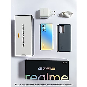 realme GT Neo2 Dual-SIM 128GB ROM + 8GB RAM (GSM | CDMA) Factory Unlocked 5G Smartphone (Neo Blue) - International Version
