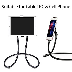 Lazy Neck Phone Holder Hand-free Rotating Vertical Horizontal Gooseneck Multiple Function Mounts - for Cell Phone,Tablet,iPad,Kindle,iPhone,Samsung,and Other Smartphone Devices Multi Angle Holder