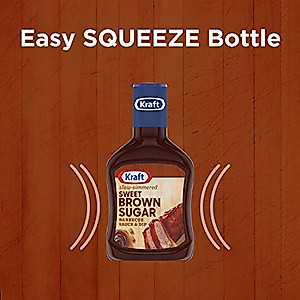 Kraft Sweet Brown Sugar Slow-Simmered Barbecue Sauce, 18 oz Bottle