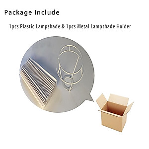 Tighall E27 Fabric Lampshade Cloth Lamp Shade Pleated Light Cover Bedside Desktop Lamp Cover Chandelier Protector for Pendant Light Decor (Beige)