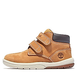 Timberland Baby Toddle Tracks Hook-and-Loop Bootie, Wheat Nubuck, 5.5 US Unisex Infant
