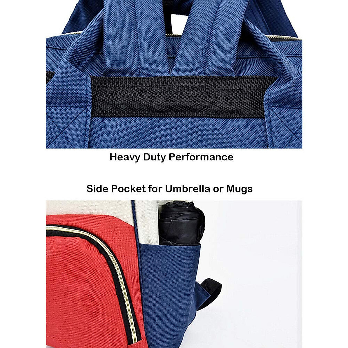 Magik Baby Bag Large Capacity Diaper Bag Multi-Function Waterproof Backpack Nappy (Blue)