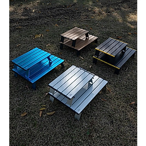 iClimb Ultralight Compact Mini Beach Picnic Folding Table with Carry Bag