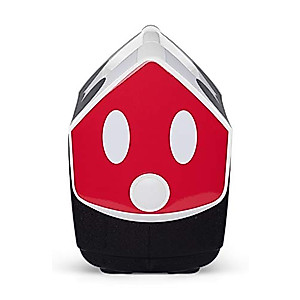 Igloo 7 Quart Limited Edition Disney Mickey Mouse Ears Portable Lunchbox Playmate Pal Cooler Ice Box, Medium