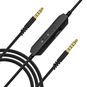 Zosvoses A50 Headset Cable with Inline Mute & Volume Control Compatible with Astro A10, A30, A40, A40TR, A50 Headset Cord for Xbox One PS4 Controller, 6.56ft