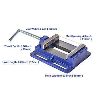 Rolin Vise Drill Press Vise 4 Inch Light Duty Workbench Tools
