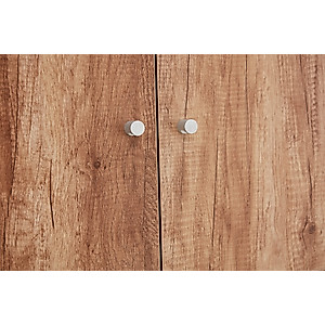 NicBex 76.37" H Bathroom Cabinet Over Toilet,Tall Bathroom Storage Cabinet,Over Toilet Bathroom Organizer with Shelf and 2 Doors,Over The Toilet Storage Cabinet for Bathroom,Brown