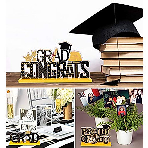 4PCS Graduation Decorations 2023 Table Centerpieces - Congrats Grad Party Decor Supplies Ornaments (Assembly Needed)