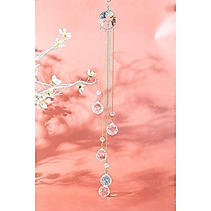 Crystals Ball Prisms Suncatcher Tree of Life Hanging Ornament Rainbow Maker for Home,Garden Decor