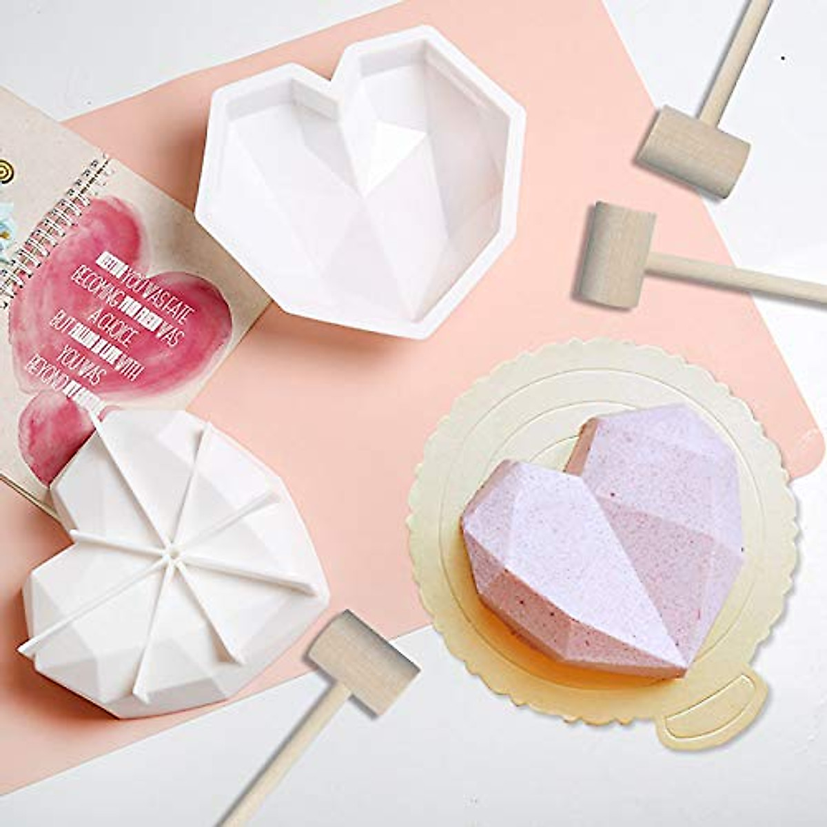 36 Pieces Mini Wooden Hammers Gavel Toy for Kids, Natural Wood Crab Lobster Seafood Mallets