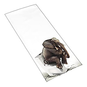 Funny Elephant Sitting on The Toilet Soft Fingertip Towels, Hand Towel, Dish Towel for Bathroom All Season 12 x 27.5 inch