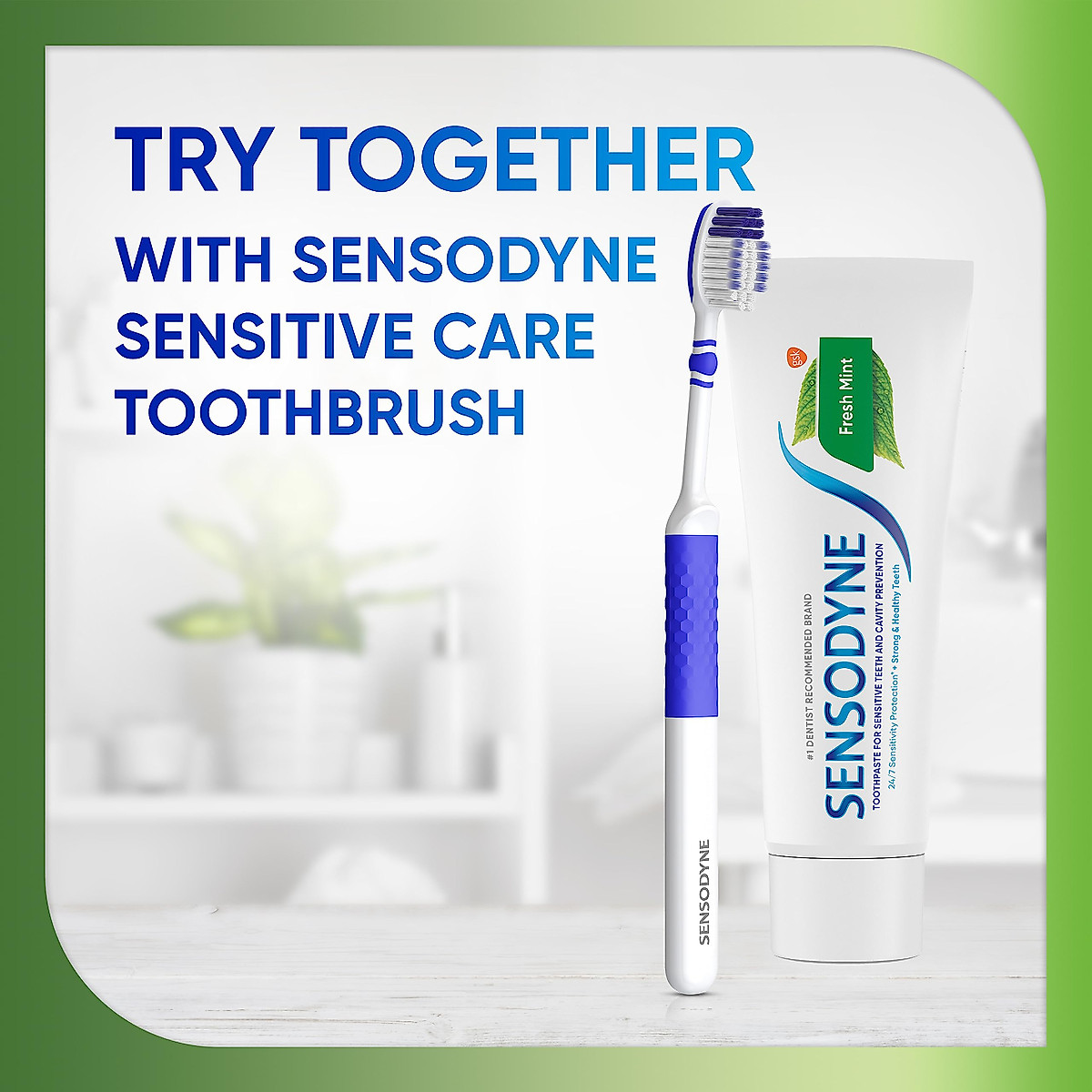 Sensodyne Fresh Mint Sensitive Toothpaste, Cavity Prevention and Sensitive Teeth Treatment - 4 Ounces