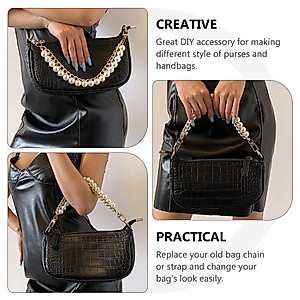 Generic Fashion Artificial Pearls Bag Chain Strap Handbag Purse Replacement Chains
