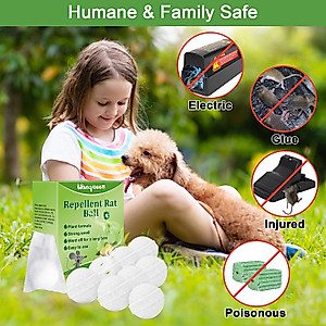 8 Packs Repellent Rat Ball Mice Repellent, Peppermint Oil to Repel Mice and Rats, Rats Mice Mouse Repellent Deterrent Pest Insect Control