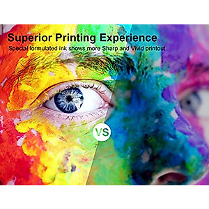 Miss Deer Compatible 280 281 Ink Cartridges, Replacement for Canon PGI-280XXL CLI-281XXL PGI280 CLI281 for Canon PIXMA TS9120 TS8120 TS8220 TS8320 TS8100 TS8200 TS9100 (6 Pack with Photo Blue)