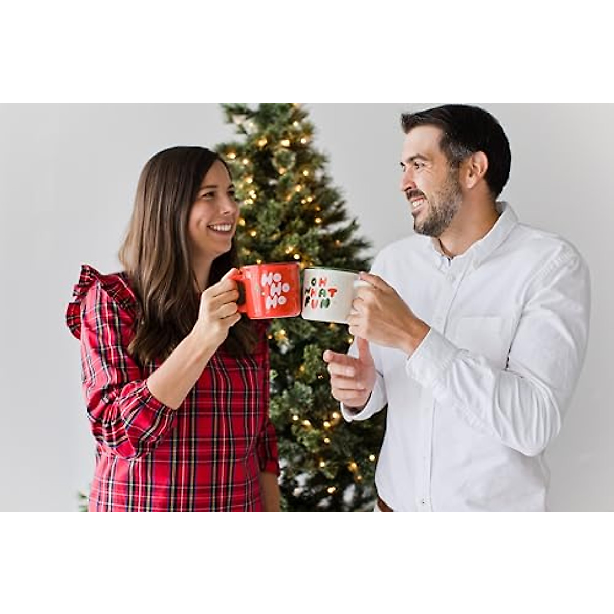 Pearhead Ho Ho Ho Christmas Camper Mug, Holiday Coffee Cup, Christmas Home Décor, Holiday Gifts, Seasonal Coffee Mug, Stocking Stuffer Gift Ideas, Microwave And Dishwasher Safe