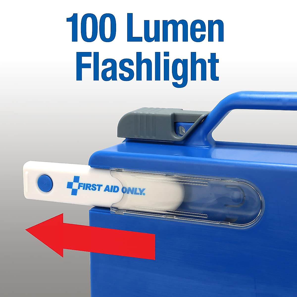 First Aid Only 290 Piece All-Purpose First Aid Kit with Magnetic Safety Light