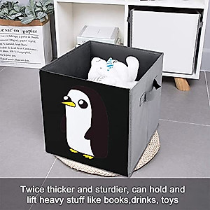 Penguin Collapsible Storage Bins Basics Folding Fabric Storage Cubes Organizer Boxes with Handles