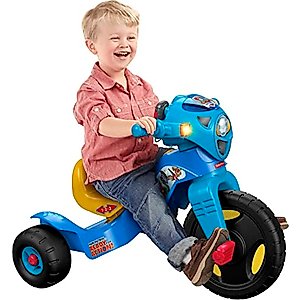 Fisher-Price PAW Patrol Toddler Tricycle Lights & Sounds Trike Toy Bike with Handlebar Grips & Storage for Preschool Kids Ages 2+ Years