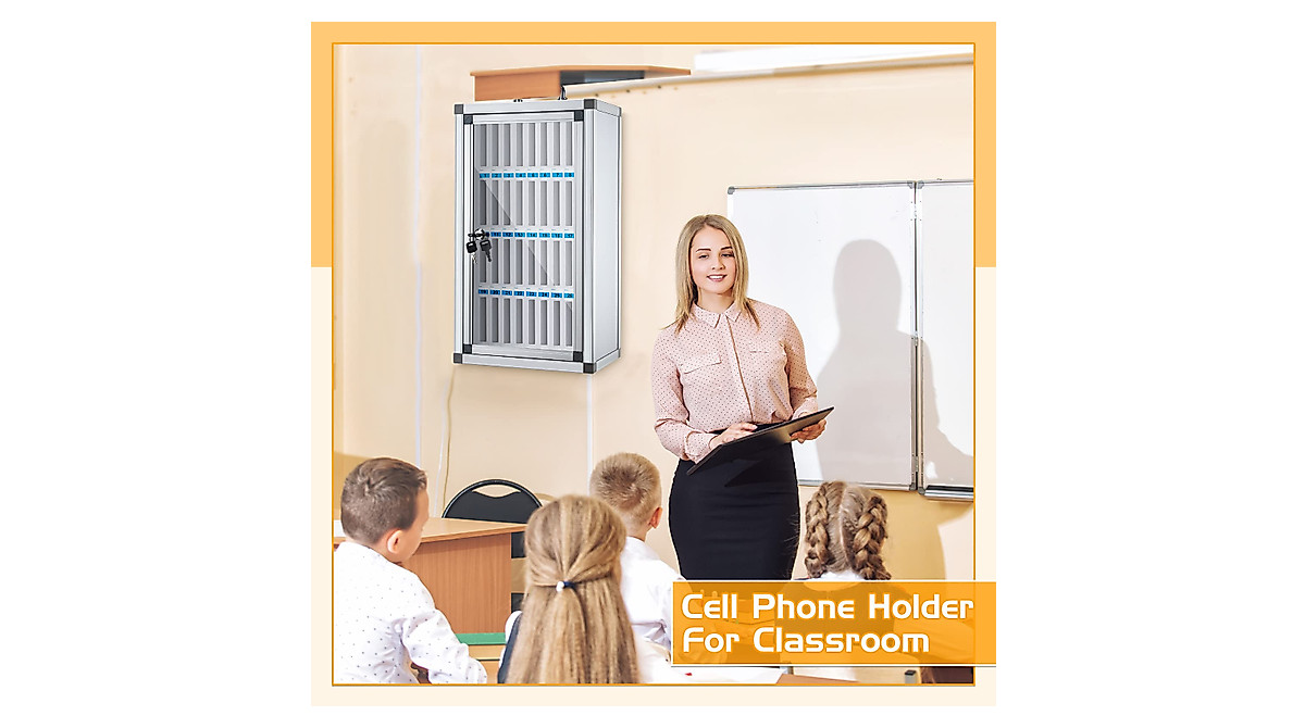 Secure 36-Slot Cell Phone Locker for Classroom & Office