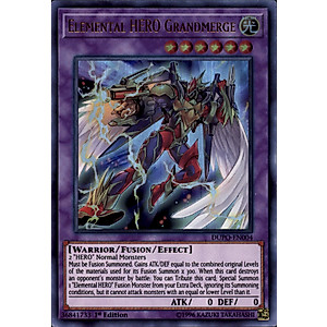 Yu-Gi-Oh! - Elemental Hero Grandmerge - DUPO-EN004 - Ultra Rare - 1st Edition - Duel Power