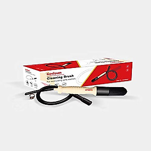 redsun Flow-Thru Parts Washer Brush Parts Cleaning Brush(3.6 Ounce,10.62 Inch) with 28 Inch Long Hose Connects to Parts Washer Nozzle (White)