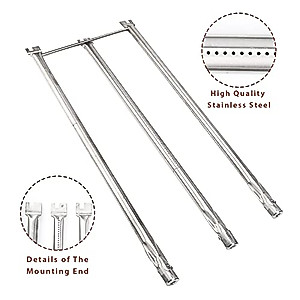 QuliMetal 7639 7537 7508 Grill Parts Replacement Kit for Weber Spirit 300 Series with Side-Mounted Control Knob