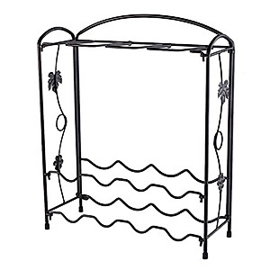 DOUBA Wine Cabinet Display Rack Metal Wine Bottle Rack Bracket Wine Bottle Storage Wine Cabinet Wine Rack Wine Utensils