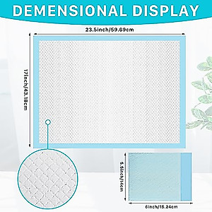Tivcck Disposable Changing Pads,17 x 24 inch Baby Disposable Underpads,Ultra Absorbent Disposable Bed Pads,Disposable Diaper Changing Pads,Leak-Proof Breathable Underpads,Waterproof Pets Dogs Pee Pads