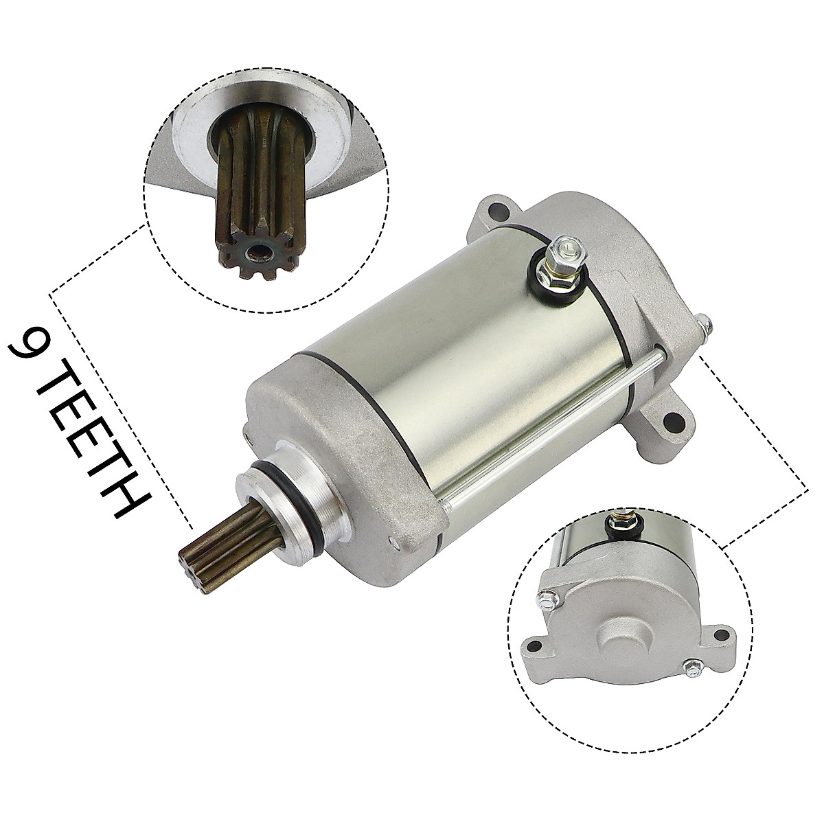 shamofeng Starter w/Relay & Ignition Switch for Yamaha Rhino 450 2007-2009/Rhino 660 2007