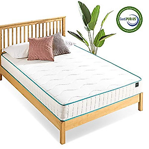 ZINUS 10 Inch Tight Top Spring Mattress, Queen, Innerspring Mattress, CertiPUR-US Certified, Mattress in A Box