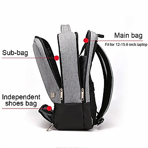 BAQAI Mens Laptop Backpack Mens Backpack Laptop Backpacks 17 Inch 15.6'' Anti Theft Male Notebook Trip Back Pack Office Women Travel Bagpack