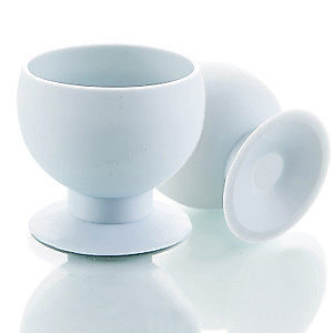 Door knob Covers 2pcs Cup Type Door knob Dust Covers Round Rubber Wall Protector Bumper Guard Stopper Baby Safety Supplies(Glacier Blue)…