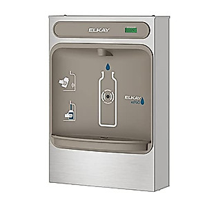 Elkay EZWSSM EZH2O Surface Mount Bottle Filling Station, Non-Filtered, Non-Refrigerated, Stainless