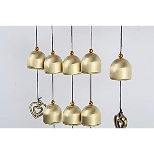 Gardenvy Cardinal Bird Wind Chime, Red Bird Bell Wind Chimes Outdoor Decorations, Garden Backyard Church Hanging Decor, Red