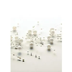 Sullivan Bead Garland in Pearl White - 5' Long