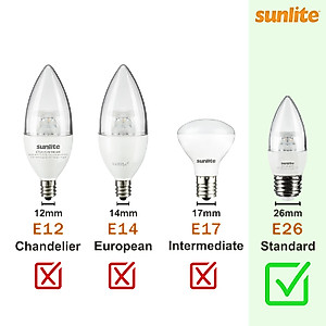 Sunlite LED A19 Black Light UV Bulb, 7W (60W Equiv.), Medium E26 Base, Non-Dimmable, 390-405nm Wavelength, Ideal for Black Light Room Decor, Halloween Decorations, Indoor UV Decor, UL Listed, 3 Pack