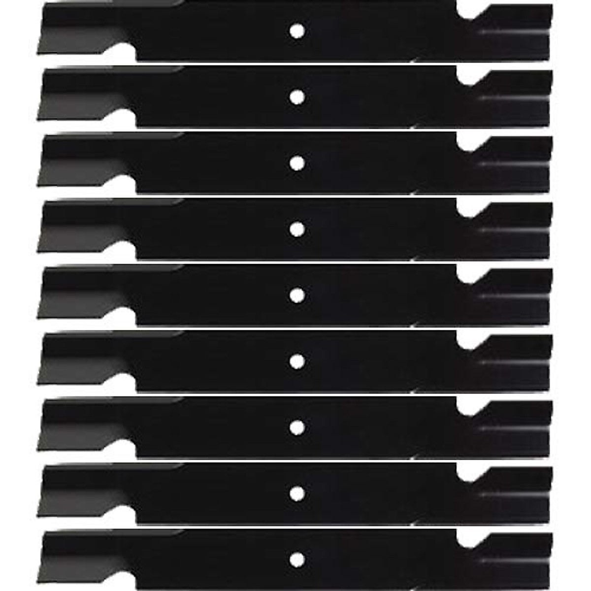 (9 Pack) Premium High Lift - Notched Replacement XHT Lawn Mower Blade Fits Toro/Wheel Horse 110-0411 | 24.4375" x 3" / 0.625" Hole