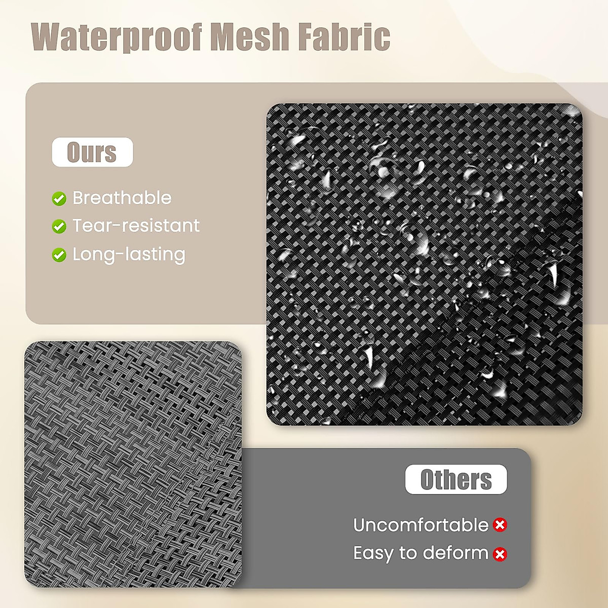 Tangkula 2 Person Lounge Chair with Canopy, Outdoor Chaise Lounge with 2 Detachable Pillows, UPF50+ Extra Large Double Patio Hammock Sunbed Chair with 2 Wheels for Backyard, Poolside