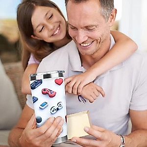 FOCIUZTA Playful & Vibrant Gaming 20oz Tumbler with lid, Travel Coffee Cup, Ideal for Easter, Gaming Enthusiast, Mother Day, and birthday gifts