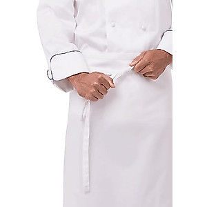 Chef Works Unisex Tapered Apron, White, One Size