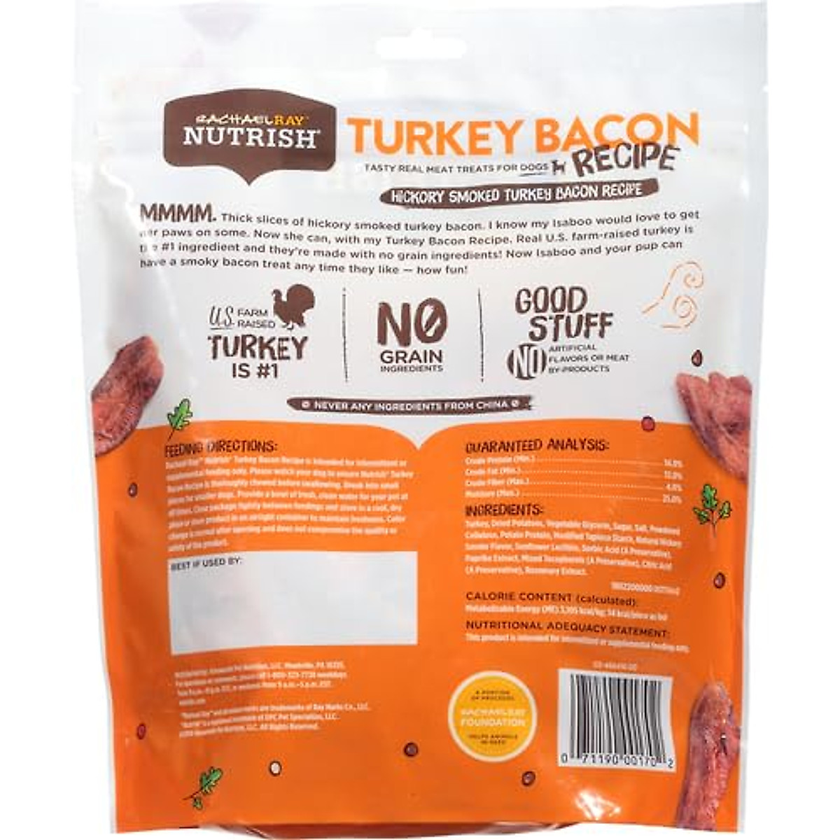 Rachael Ray Nutrish Turkey Bites Turkey Recipe With Hickory Smoke Bacon Flavor Dog Treats, 12 oz. Pouch