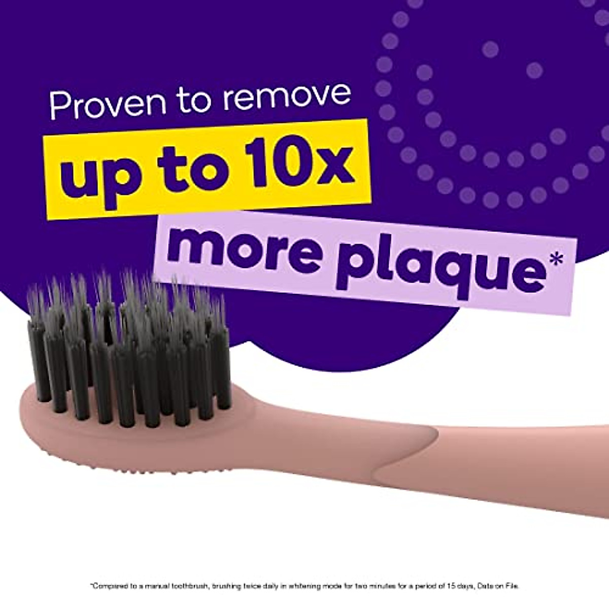 BURST Toothbrush Heads - Genuine BURST Electric Toothbrush Replacement Heads for BURST Sonic Toothbrush – Ultra Soft Bristles for Deep Clean, Stain & Plaque Removal - 3-Pack, Rose Gold