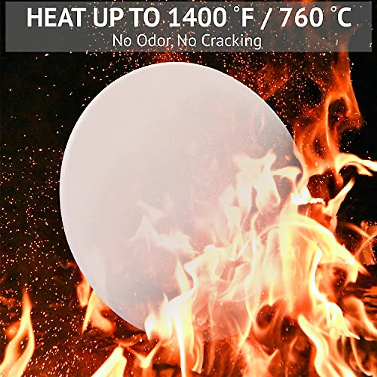 Waykea 9” Round Pizza Stone for Toaster Oven | Cordierite Grilling Stone Bread Baking Stone for Grill, Oven