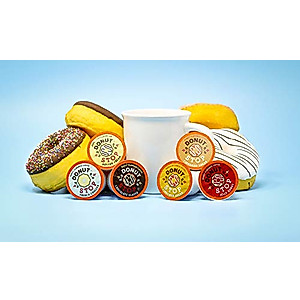 Donut Stop Flavored Coffee Pods, Compatible with 2.0 K-Cup Brewers, Donut Flavor Coffees, Assorted Variety Pack, 40 Count