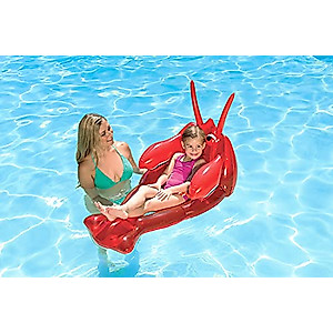 Poolmaster Lobster Lounge Ride-On , Red